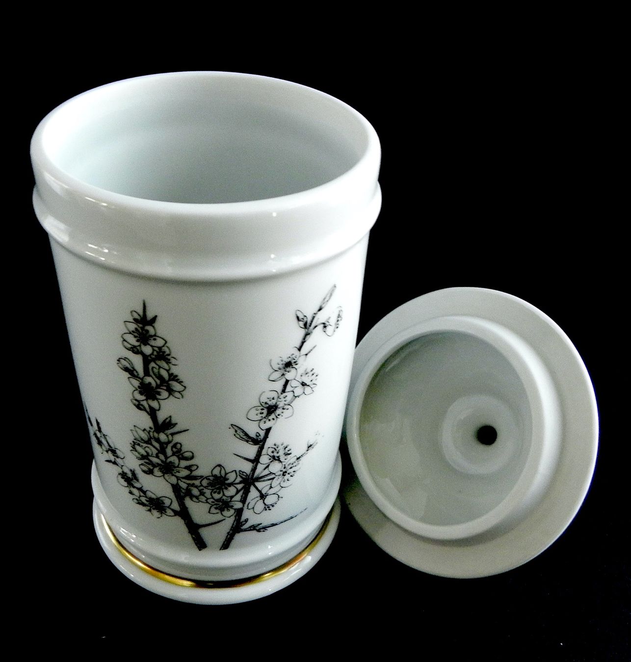 Langenthal Dose mit Deckel - Sujet Prunus spinosa L. (Neuf (Voir ...