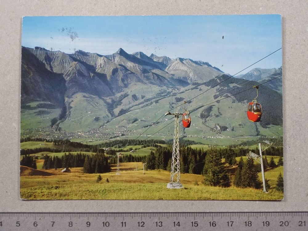Chateau - d'Oex, 20.7.1970, Télécabines, Luftseilbahn (Gebraucht) in ...