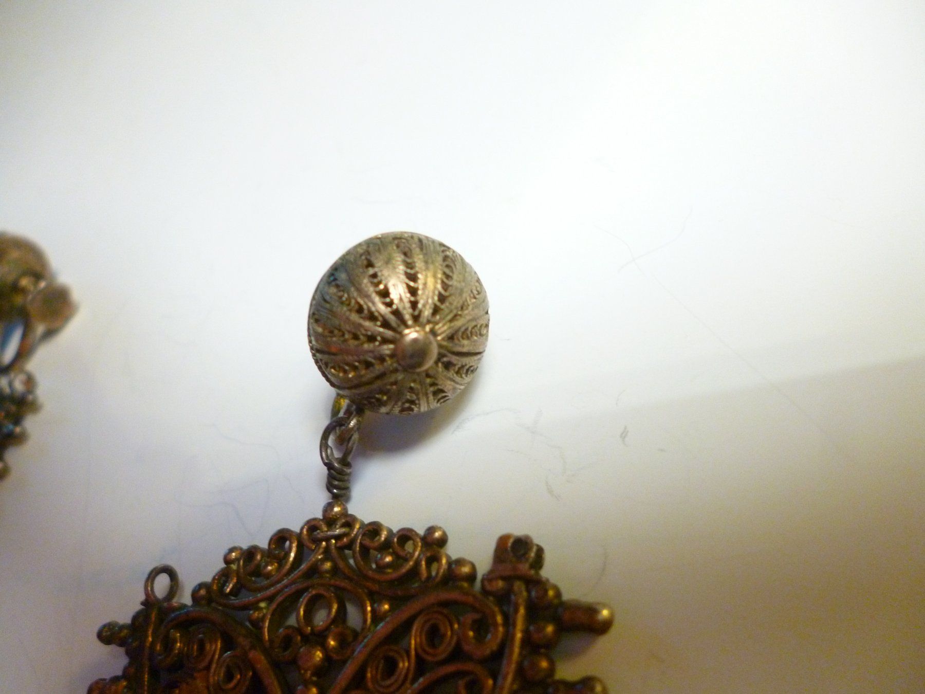 Boucle d'oreille anciennes, en argent (D'occasion) à Montreux pour CHF ...