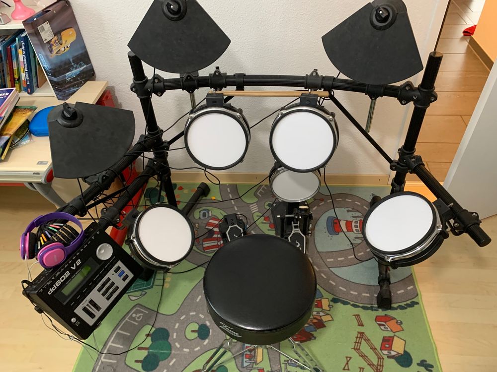 Drumset Schlagzeug dd602 V2 elektronisch mit Kopfhörer (Gebraucht) in ...
