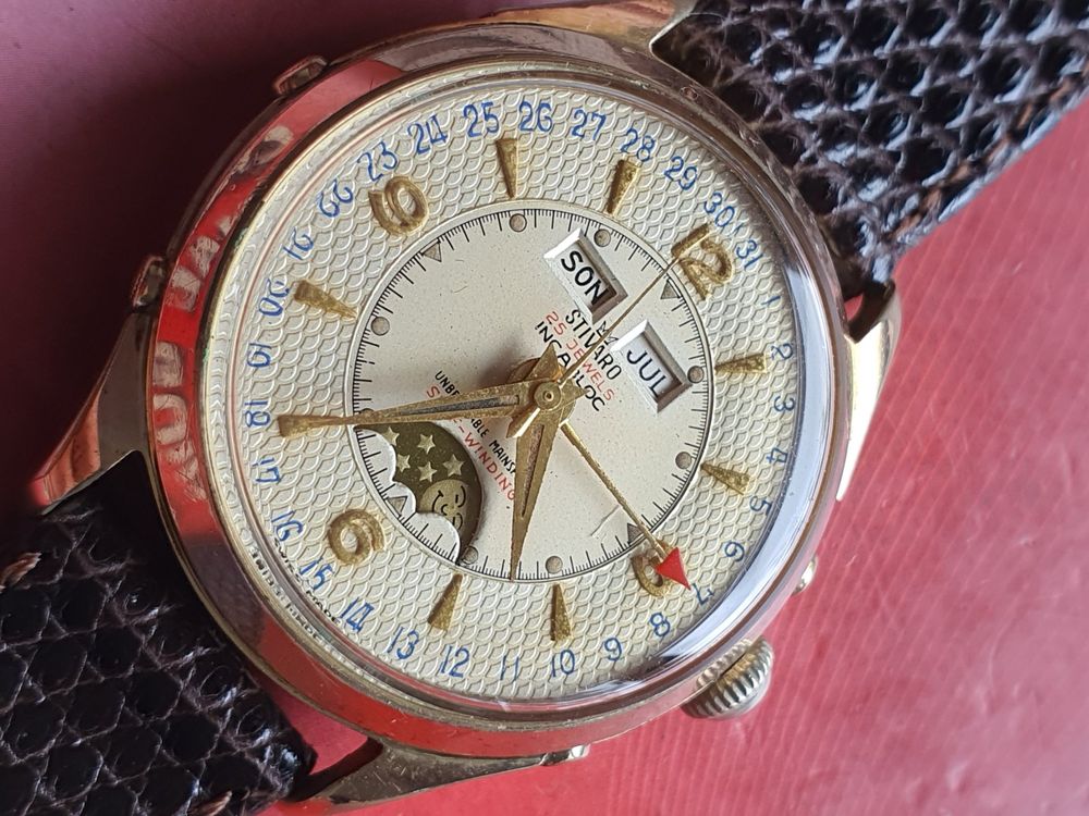 2 Stivaro Triple Date Mondphasen Automat Felsa 693 Bidynator (Gebraucht ...