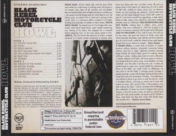 CD Black Rebel Motorcycle Club - Howl (2005) (Gebraucht) in Möriken AG ...