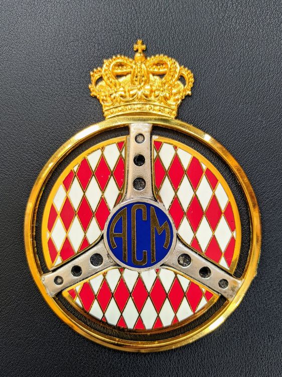 ACM Automobile Club de Monaco, badge, circa 1970 (Neu und ...