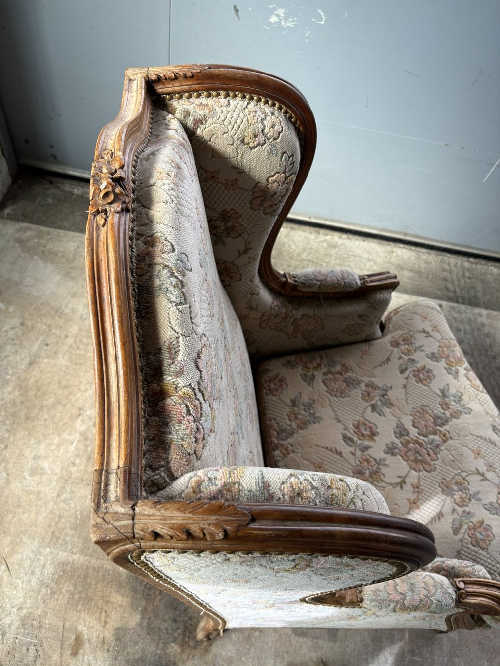 antiker Ohrenbackensessel oder Wingback Chair (D'occasion) à Wangen b ...