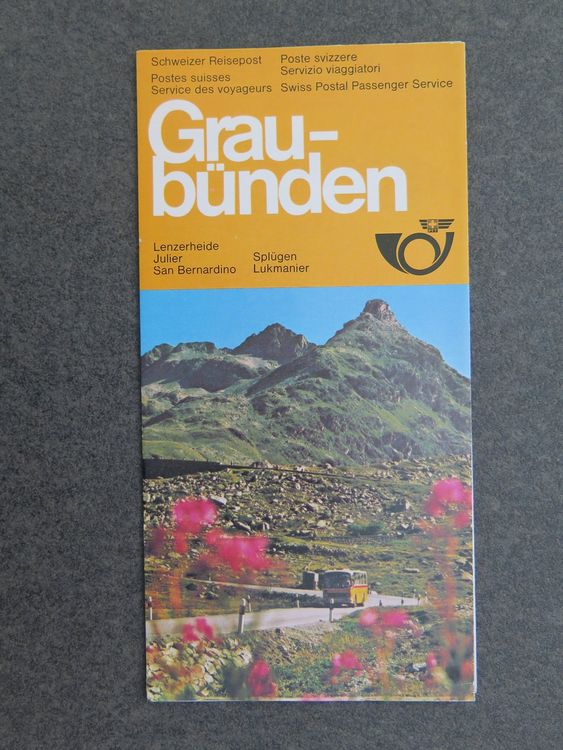 POSTAUTO - GRAUBÜNDEN - LENZERHEIDE- PROSPEKT - FALTPROSPEKT (Gebraucht) in Wittenbach für CHF ...