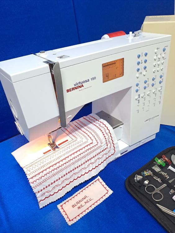 BERNINA VIRTUOSA 150 WIE NEU GARANTIE 3MT FRISCH REVIDIERT (Gebraucht ...