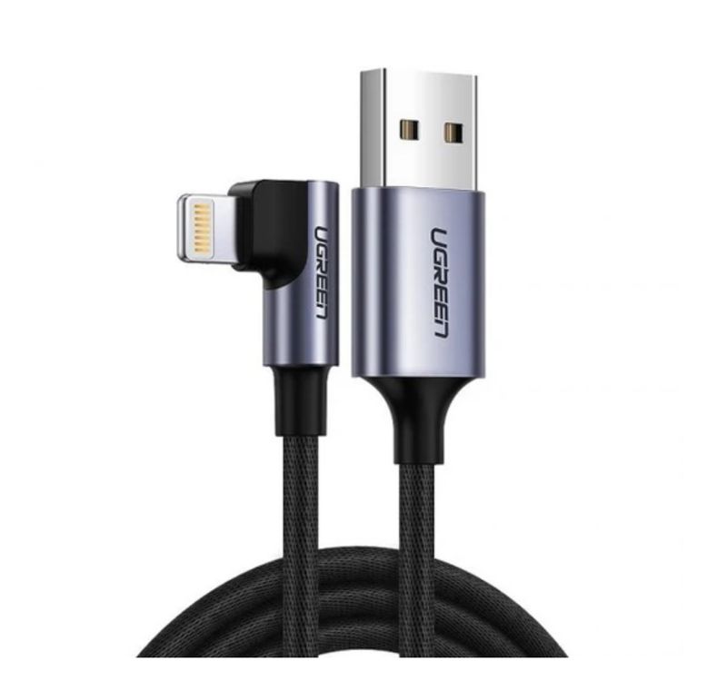 UGREEN rechtwinkliges USB-A-auf-Lightning-Kabel 1 m – Schwar (Neu und ...