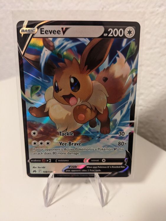 Pokemon Crown Zenith - Eevee V 108/159 ( EN ) ab 1Fr!! (Neu und ...