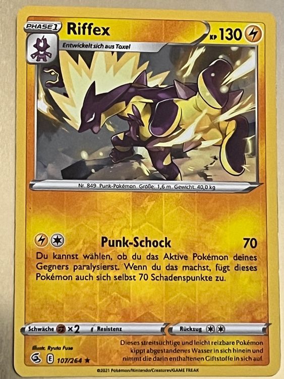 Pokemon Karte - Riffex - 107/264 Reverse-Holo 2021 | Kaufen auf Ricardo