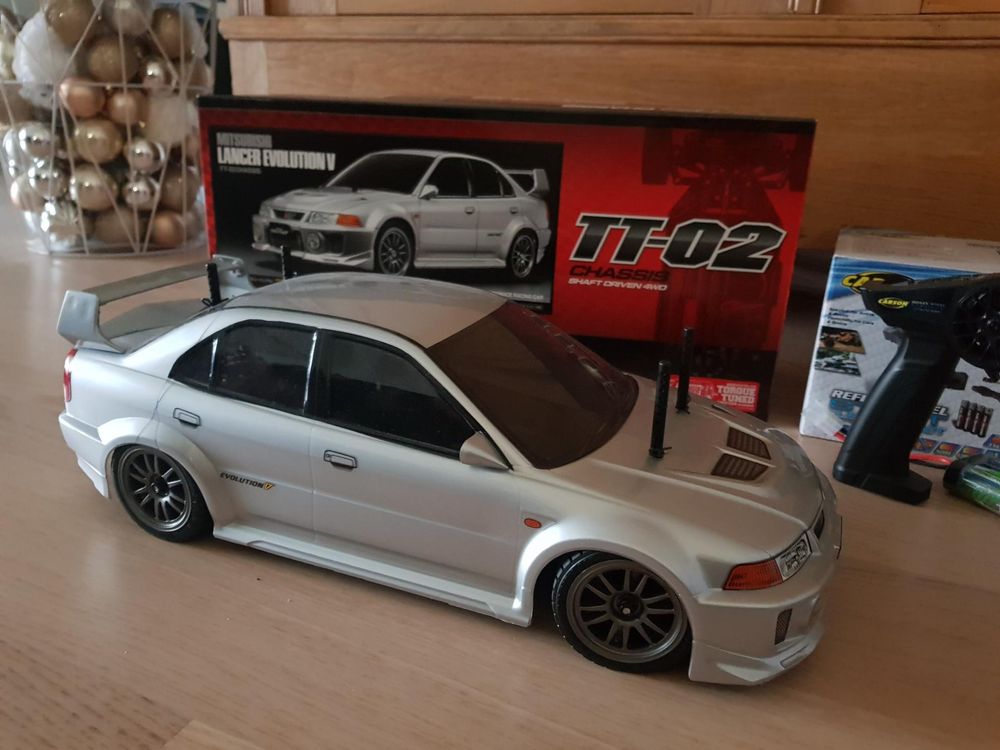 RC Car Tamiya Mitsubishi EVO V Set | Kaufen auf Ricardo