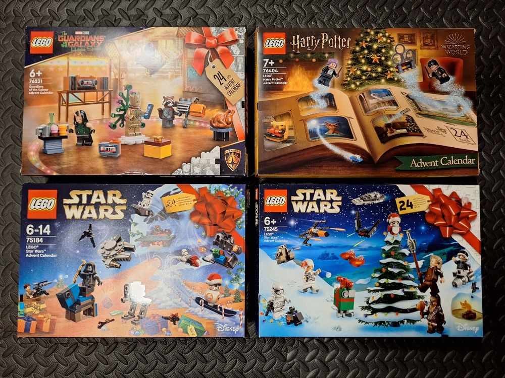 4 Calendari dell'Avvento LEGO nuovi, 76231 76404 75184 75245 (Nuovo e ...