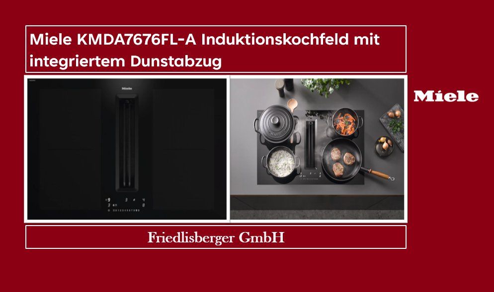 Miele Induktionskochfeld mit Dunstabzug KMDA 7676 FL-A (Neu und ...