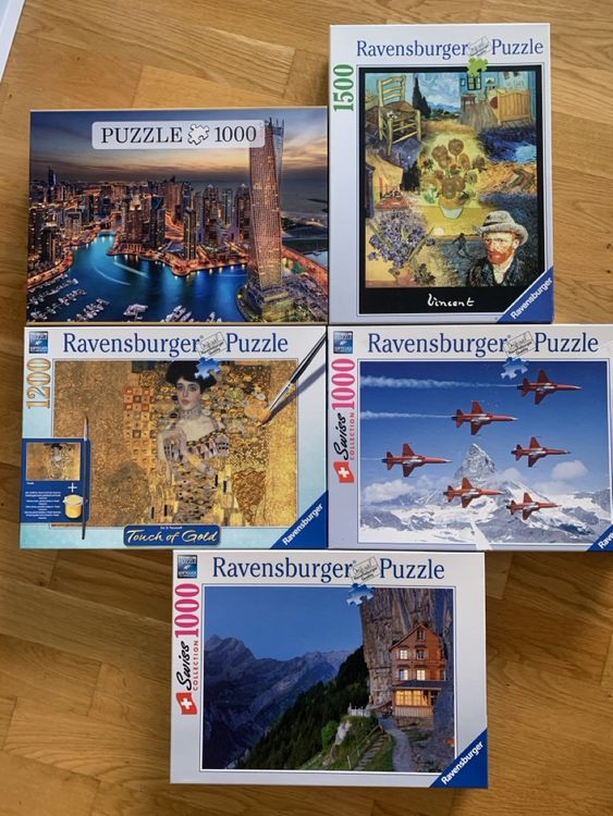 5 Ravensburger Puzzles (1000-1500 Teile) (Gebraucht) in Winterthur für ...