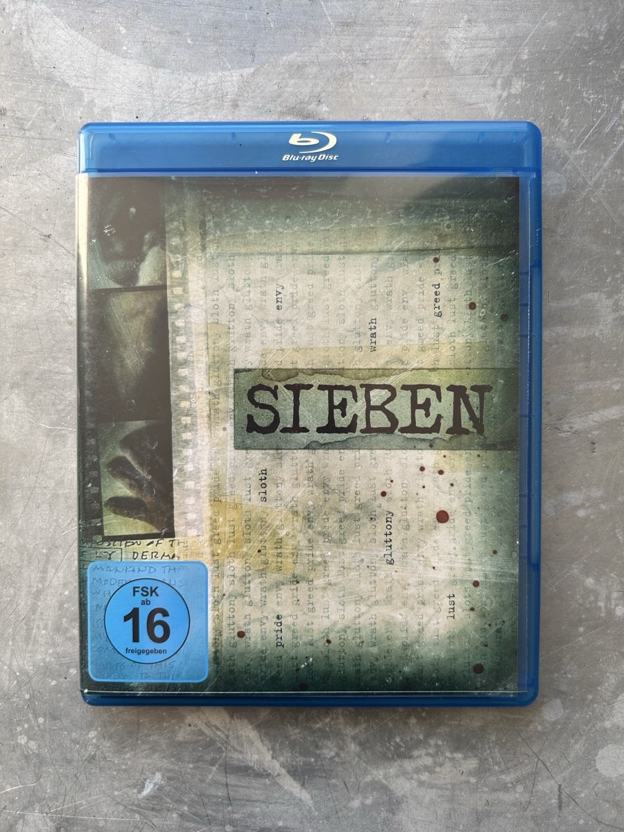 Sieben - Bluray - Brad Pitt, Morgan Freeman, Mystery [1995] (Gebraucht ...