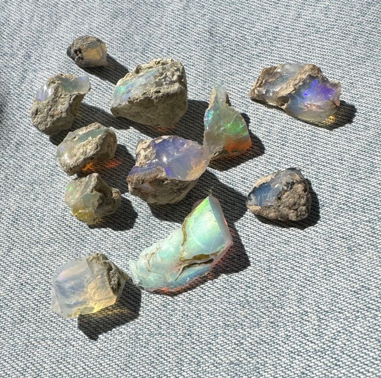 Opale aus Welo Mine Aethiopen - BEAUTY Splitter roh Opal (Neu und ...