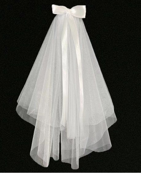 NEUER Braut Schleier Weiss 70cm mit Haarkamm - 223156 (Neu (gemäss ...