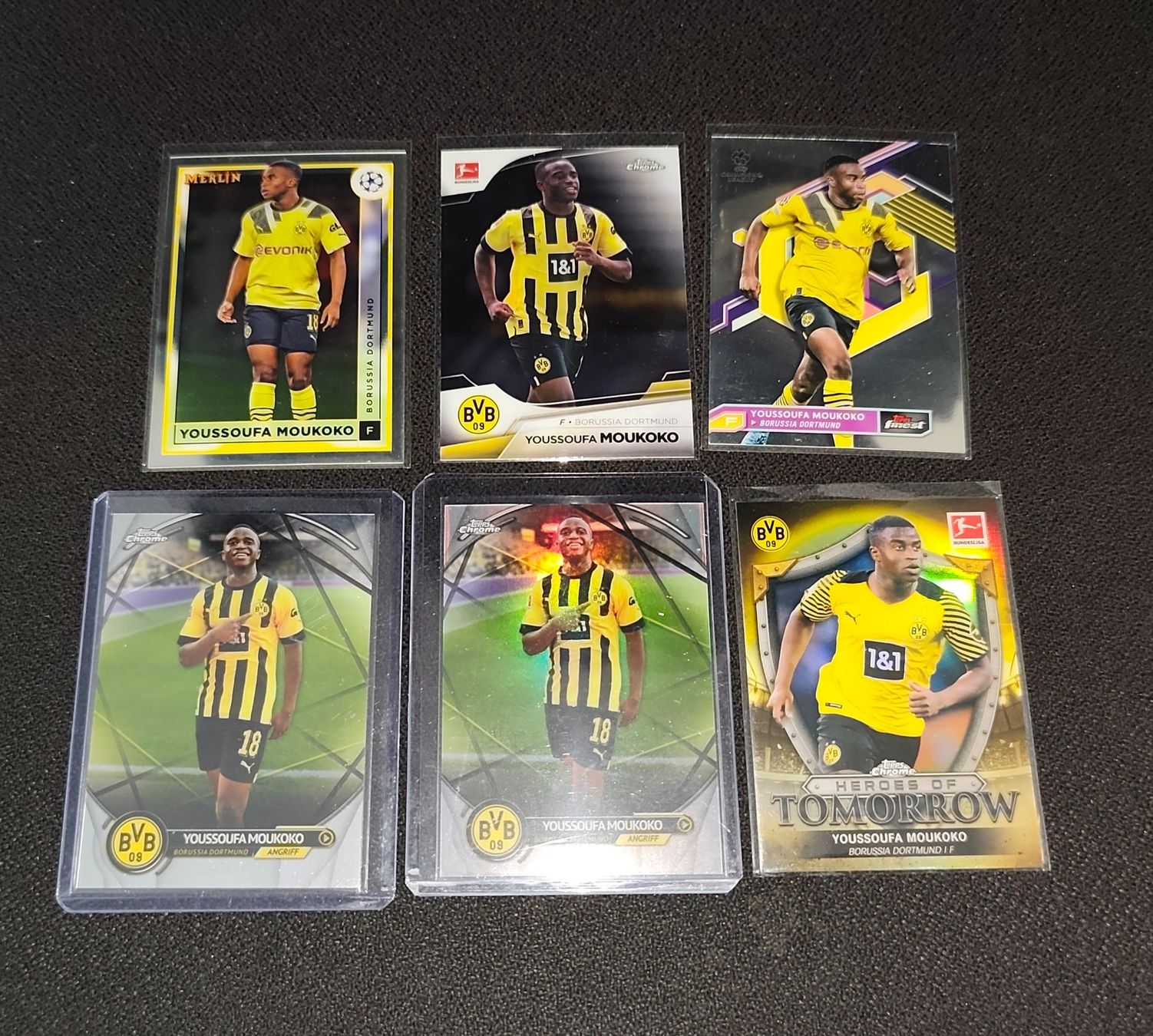 Youssoufa Moukoko /49 & /75 Topps Chrome BVB Team Set + 4 (Gebraucht ...