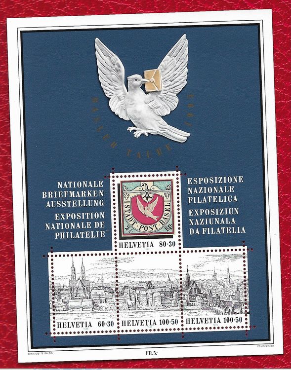 1995 BASLER TAUBE BLOCK POSTFRISCH** (Neu (gemäss Beschreibung)) in ...