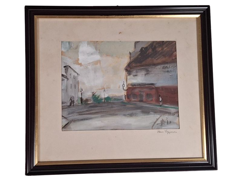 HANS SOPPERA Gemälde eines Dorfplatz, Ölbild (Gebraucht) in Wil SG für ...
