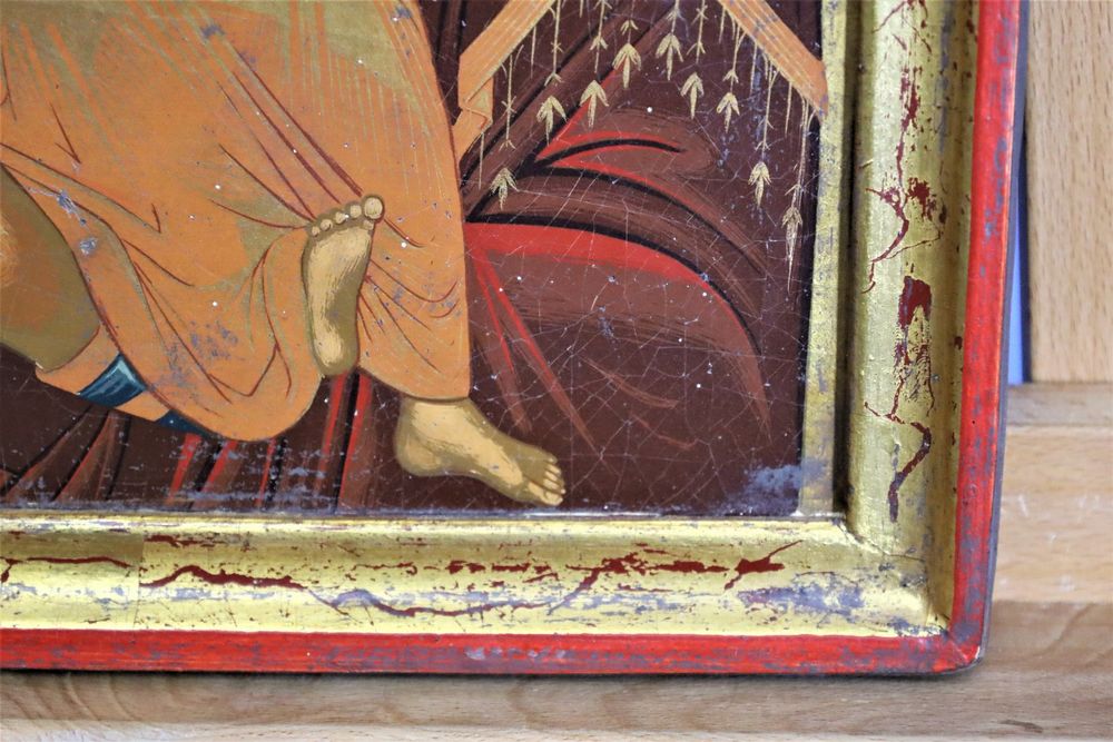 Maria mit Kind, Ikone in Tempera / Ölfarben auf Holz (Gebraucht) in Zug für CHF 129 – mit ...