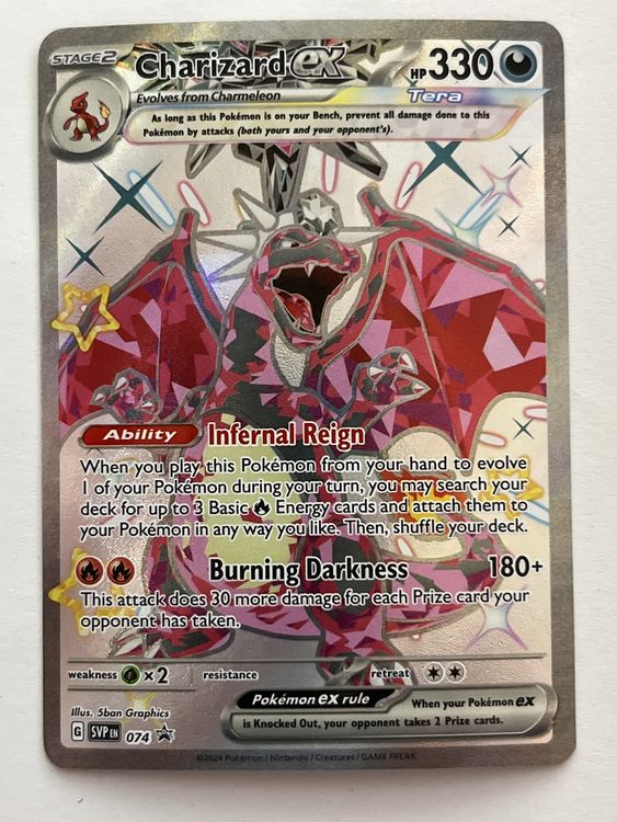 Charizard EX Promo Karte 074/073 (Neu und originalverpackt) in Trübbach ...