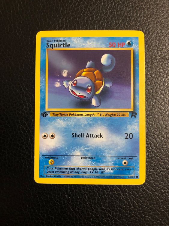 Team Rocket Squirtle 1st edition 68/82 Ab 1 (Gebraucht) in Paradiso für ...