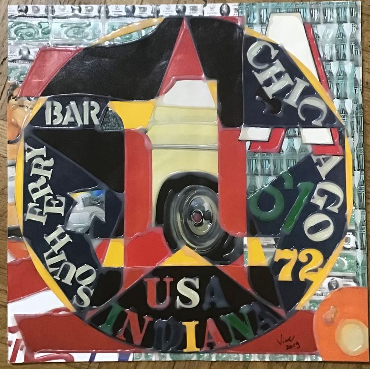 VINC (1961) Mischtecknik Collage | Kaufen auf Ricardo