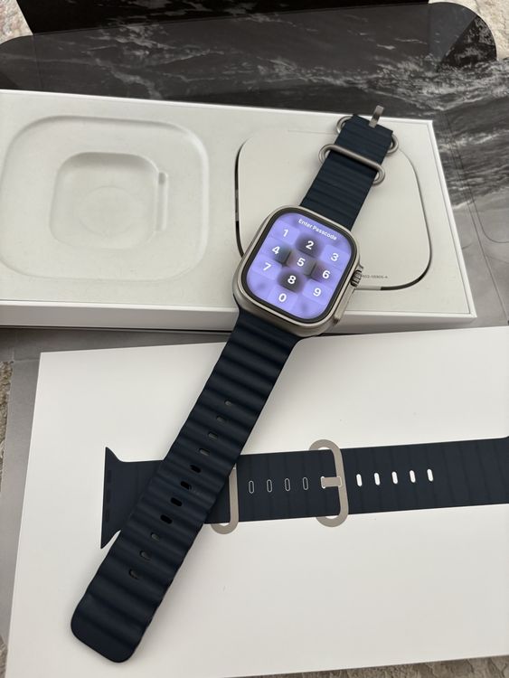 Apple Watch Ultra 2 49mm Titanium Blue Ocean Band (Gebraucht) in Basel ...
