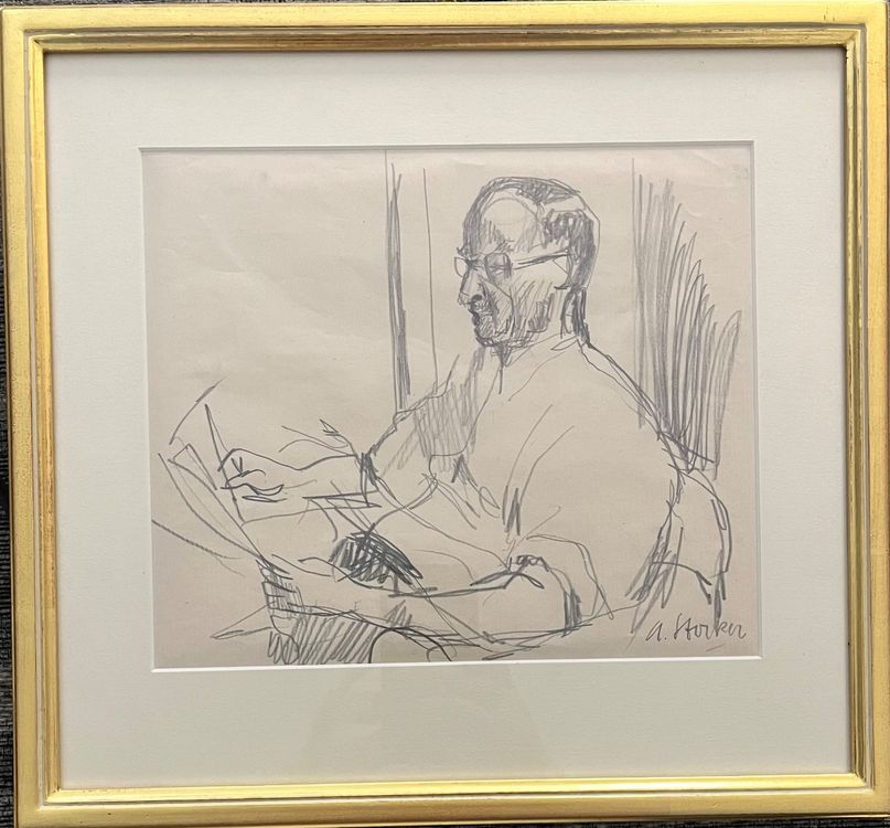 Alex Stocker (1926-1954) Zeichnung Handsigniert | Kaufen auf Ricardo