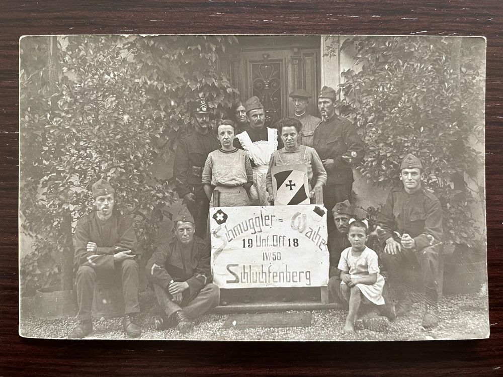 ECHTFOTOKARTE SCHMUGGLER-WACHE 1918 Schluchenberg Rafz? | Kaufen auf ...