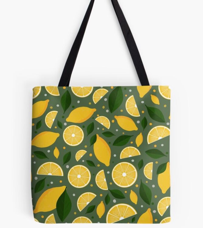 Tasche - Stofftasche - 41 x 41cm - Zitronen (Neu und originalverpackt ...