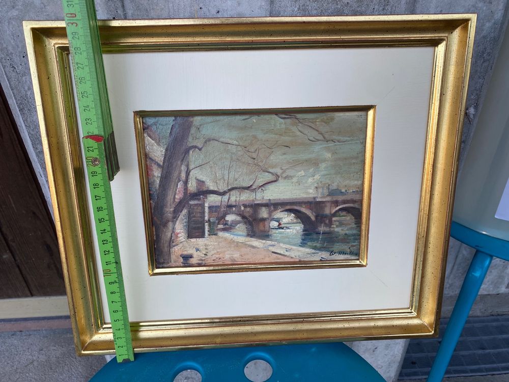 Gemälde Flusslandschaft signiert G.Müller gerahmt (Gebraucht) in Gebenstorf für CHF 30 – mit ...