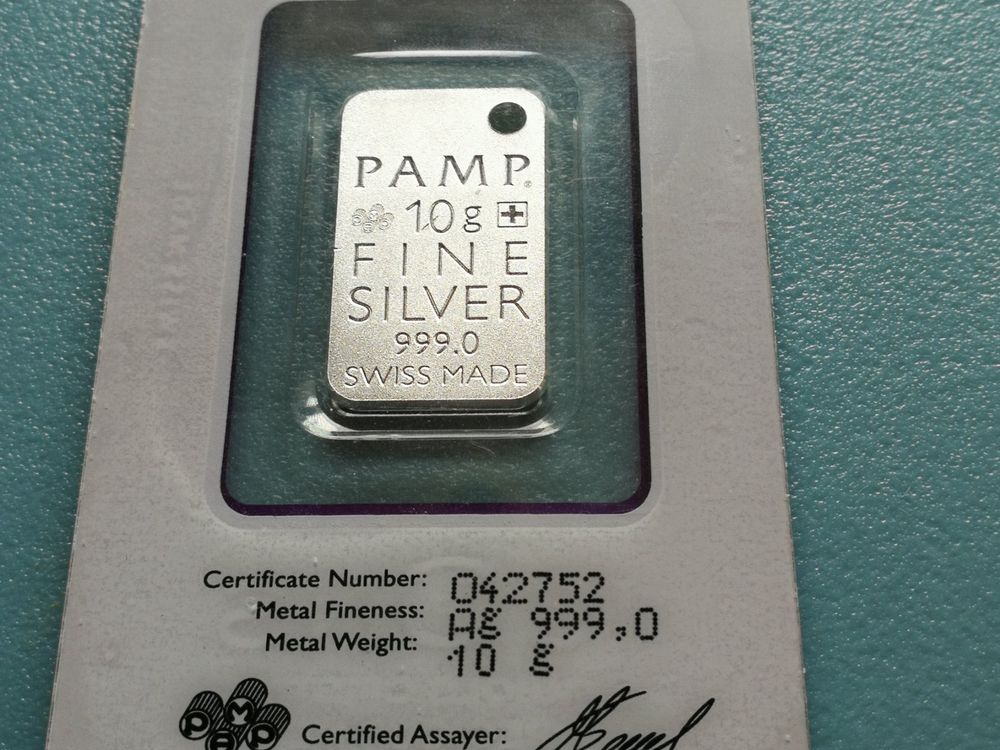 Silberbarren - PAMP ICONS - 10 Gramm OVP | Kaufen auf Ricardo