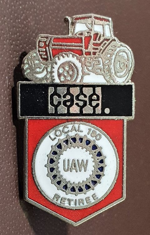 P726 - Pin CASE LOCAL 180 UAW RETIREE Traktor Landmaschine (Gebraucht ...