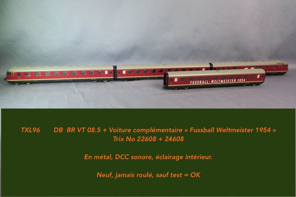 TXL96 DB VT 08.5 Fussball WM 1954 Trix No 22608 + 24608 | Kaufen auf ...