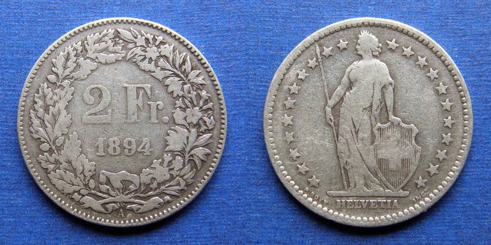 original 2 FRANKEN 1894 Ag | Kaufen auf Ricardo