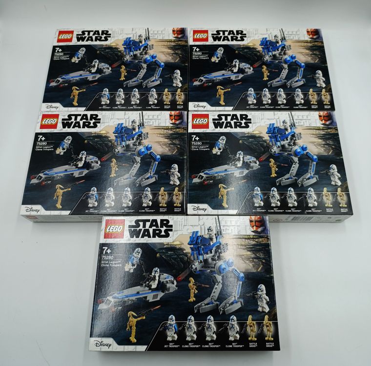5x Lego 75280 Clone Troopers Lego Sets, neu Star Wars (Neu und ...
