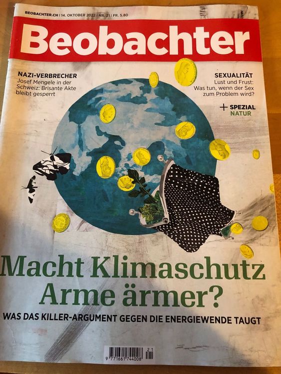 Beobachter 14. Oktober 2022 (Gebraucht) in Zürich für CHF 1 – mit ...