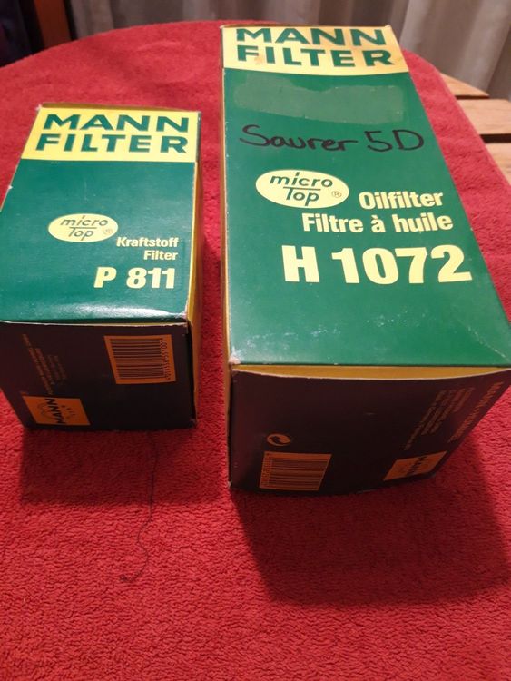 Saurer 5D 1Oelfilter H1027/1Diesel filter P811 Berna (Neu (gemäss ...