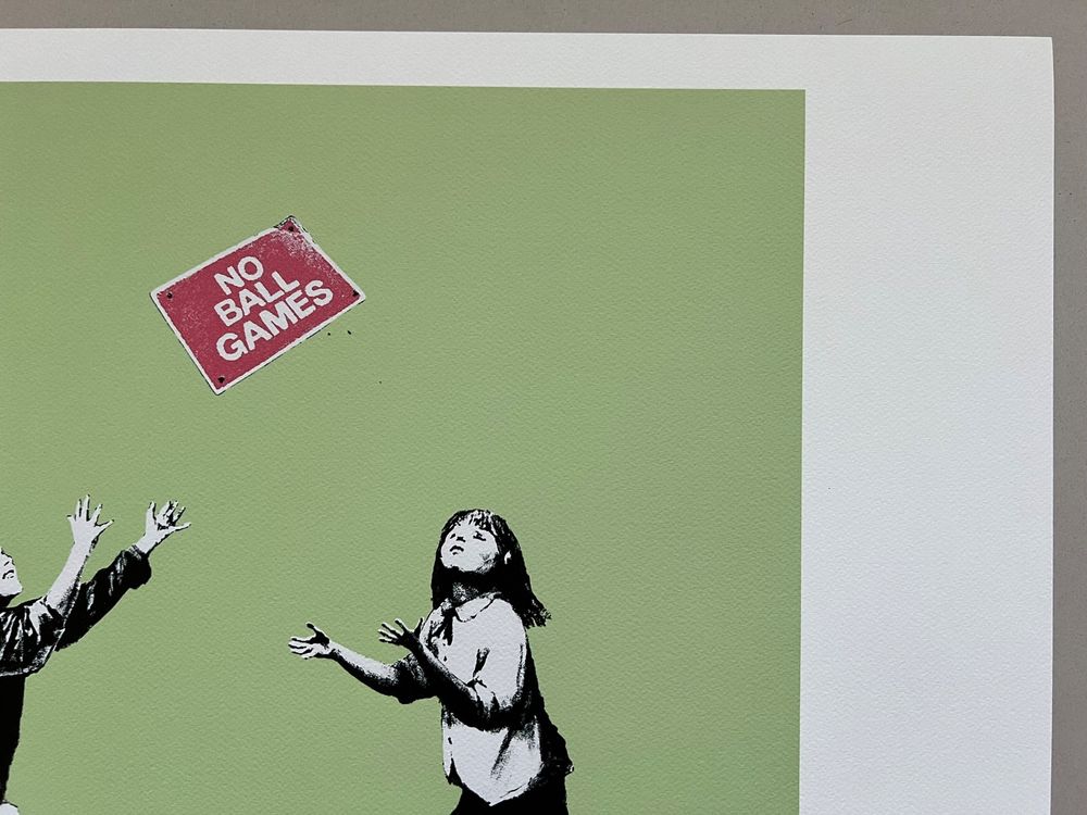 Banksy « No Ball Games » XL VERSION 56/150 (Neu (gemäss Beschreibung ...