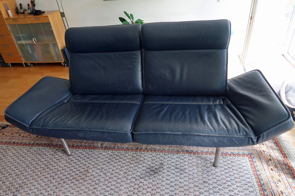 SOFA Leder dunkelblau De Sede (Gebraucht) in Hedingen für CHF 1 – nur Abholung auf Ricardo kaufen