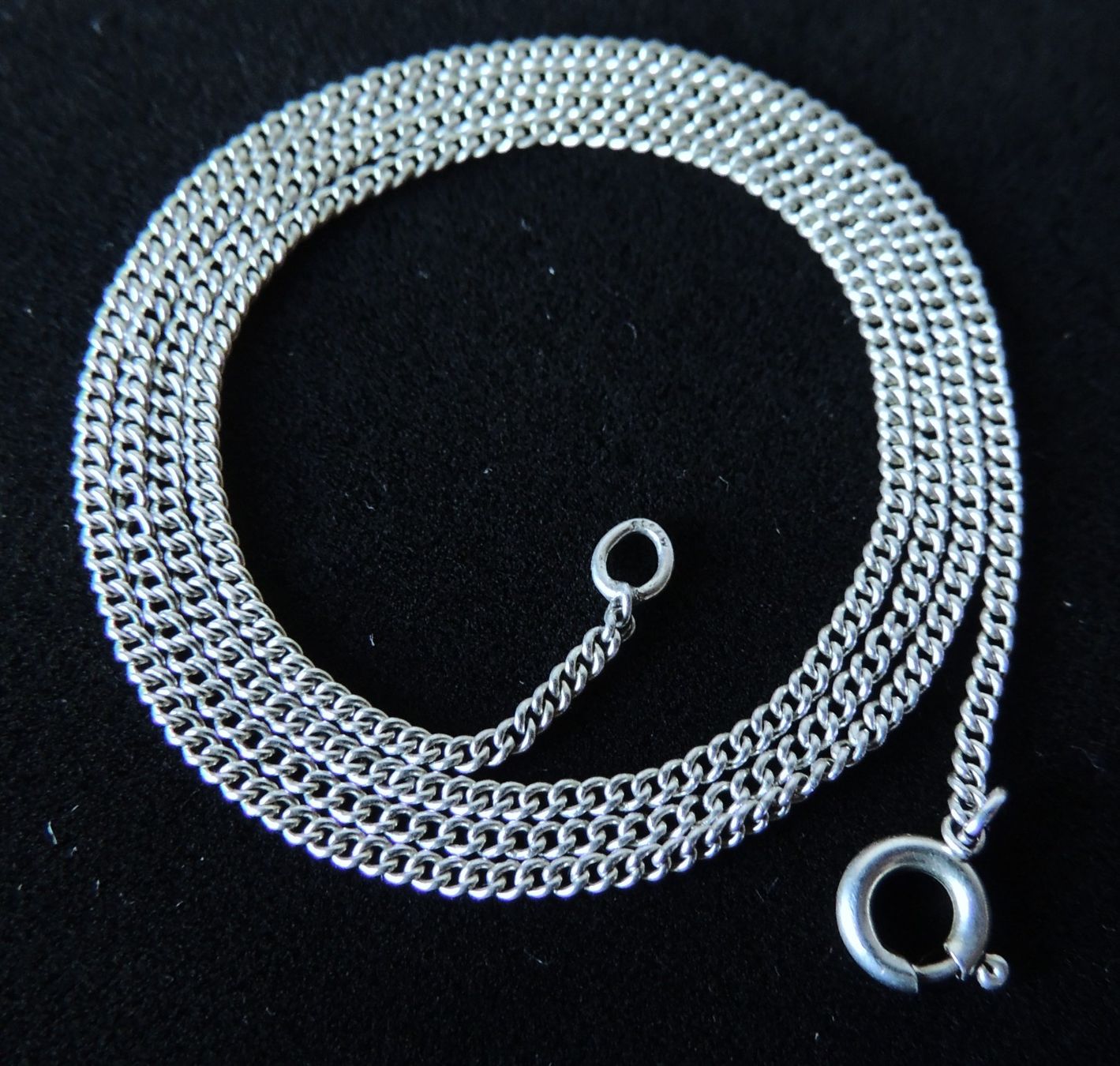 Silber 800 Panzer Halskette 47 cm / 1,5 mm (Gebraucht) in Waldenburg ...