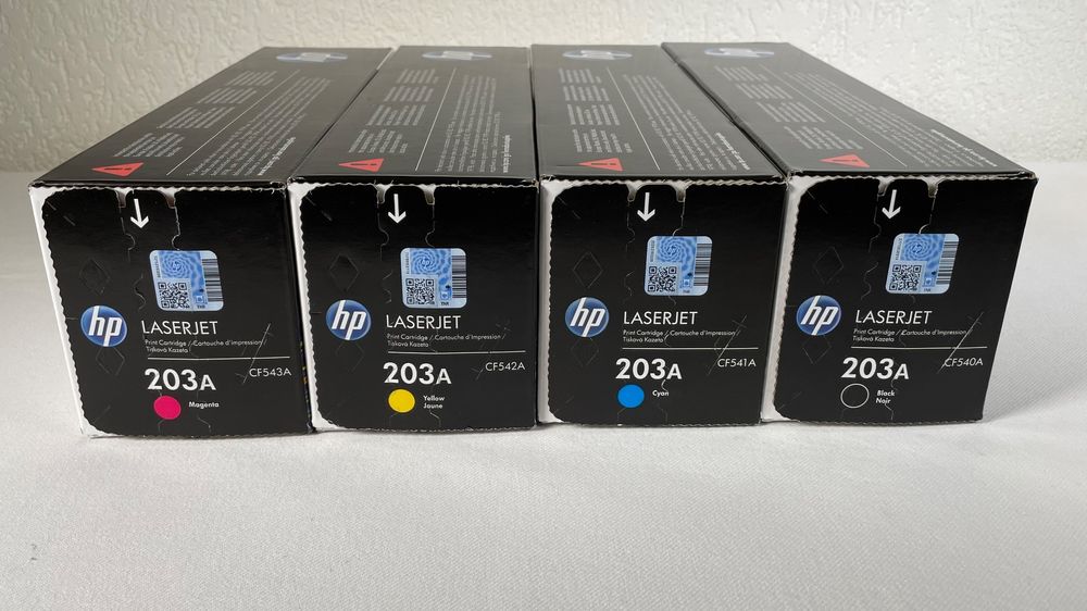 HP Laserjet 203A Rainbow-Kit CF540A - CF543A - NEU (Neu und ...