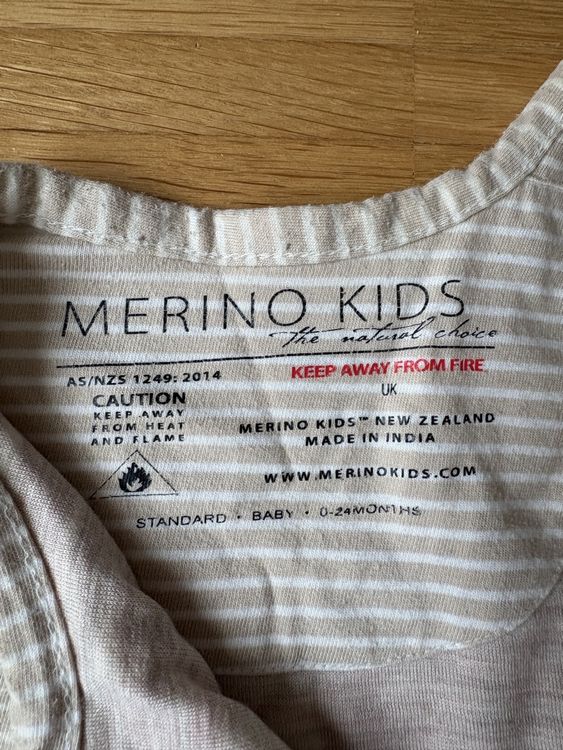 Merino Kids Go Go Sleeping Bag - All Seasons - Sandstone (Gebraucht) in ...