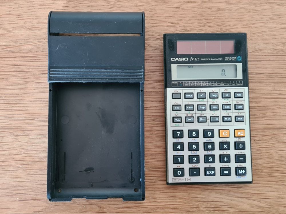 Vintage Casio fx-115 Scientific Calculator Rechner 1985 (Gebraucht) in ...