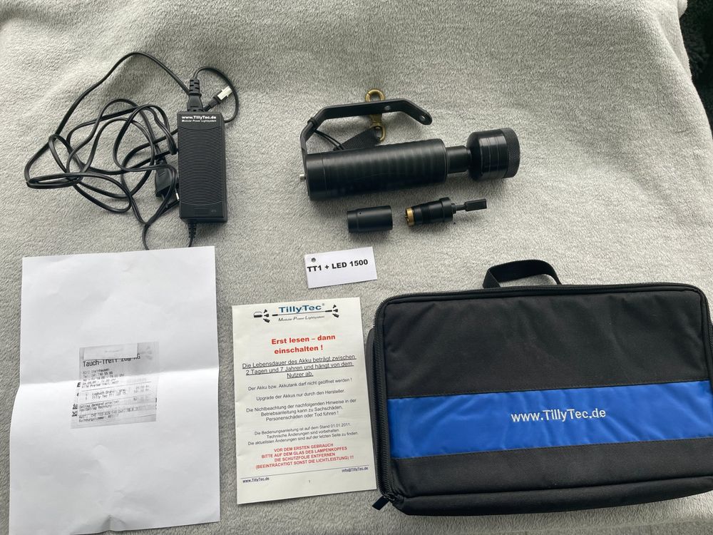 Tauchlampe Tilly Tec TT1 LED 1500, gebraucht, fast wie neu! (Gebraucht ...