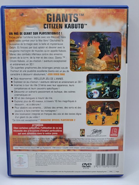 Giants Citizen Kabuto (Playstation 2/PS2) (Gebraucht) in Balgach für ...