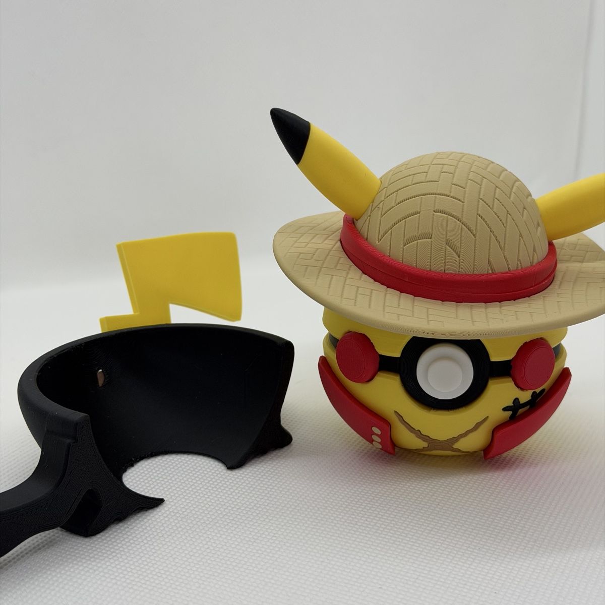 Luffy x Pikachu Pokeball Clicker – 3D Druck Anime Kollab (Neu und ...