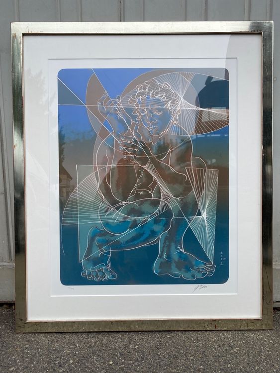 Wunderschöne signierte Lithographie von Hans Erni | Kaufen auf Ricardo