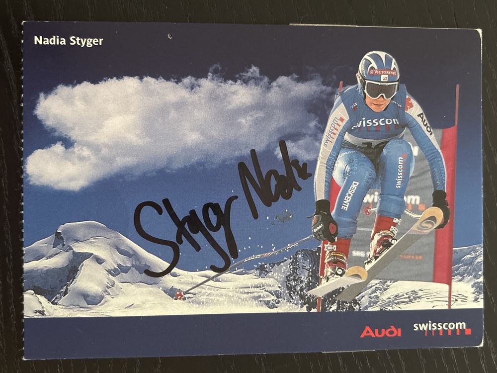 Signierte Autogrammkarte Nadia Styger (Gebraucht) in Uetendorf für CHF 5 – mit Lieferung auf ...